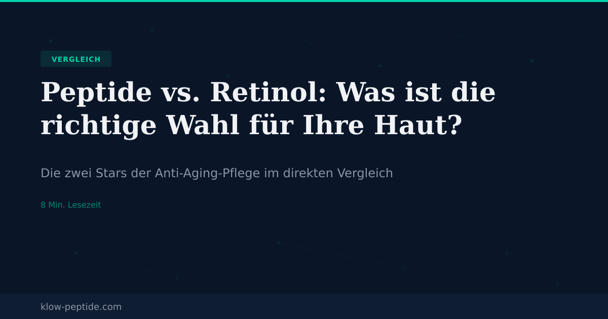 Peptide vs. Retinol: die richtige Wahl für Ihre Haut?
